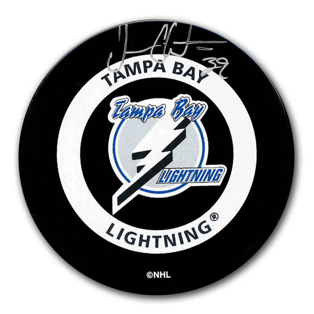 Dan Cloutier Tampa Bay Lightning Autographed Official Game Puck - NHL ...