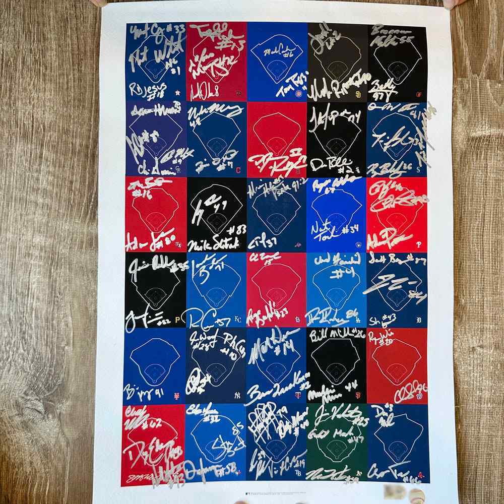 UMPS CARE AUCTION: S. Preston Ballpark Print Signed by MLB Umpires ...