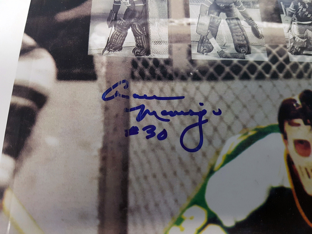 Cesare Maniago Minnesota North Stars Autographed Book - Hail Cesare! Trail Through the NHL ...