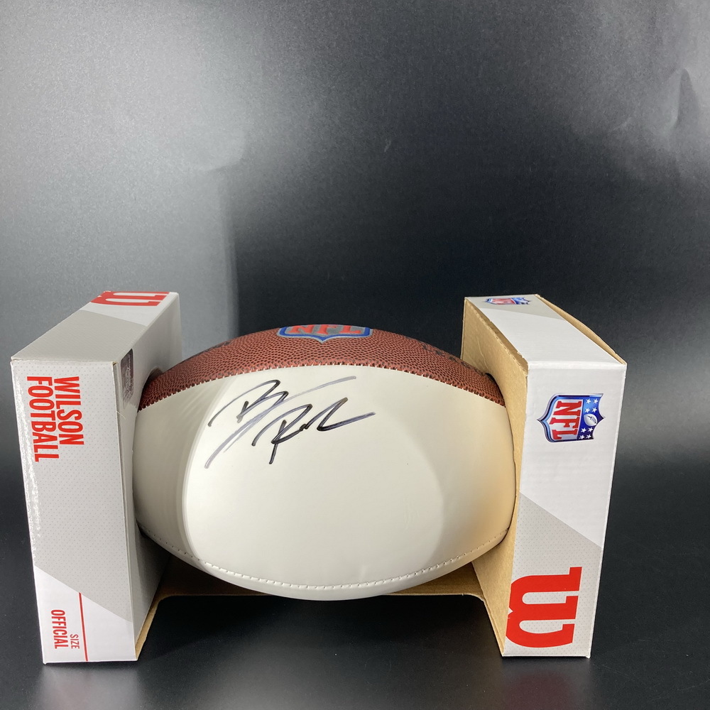 NFL - Texans Dameon Pierce Signed Panel Ball | The official auction ...