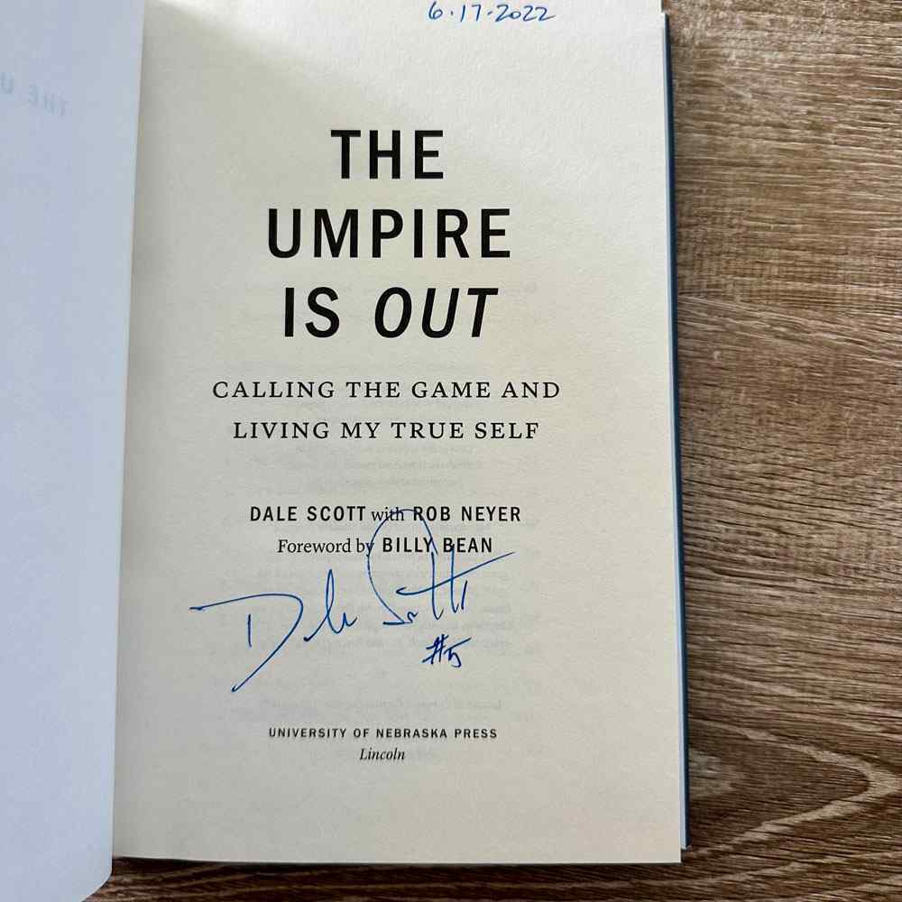 UMPS CARE AUCTION: "The Umpire is Out" Book Signed by MLB Umpire and ...