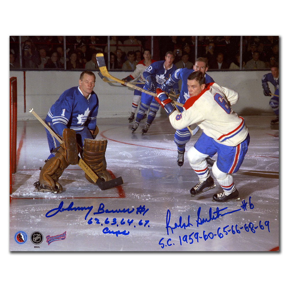 Johnny Bower vs Ralph Backstrom SC Years Dual Autographed 8x10 Photo ...