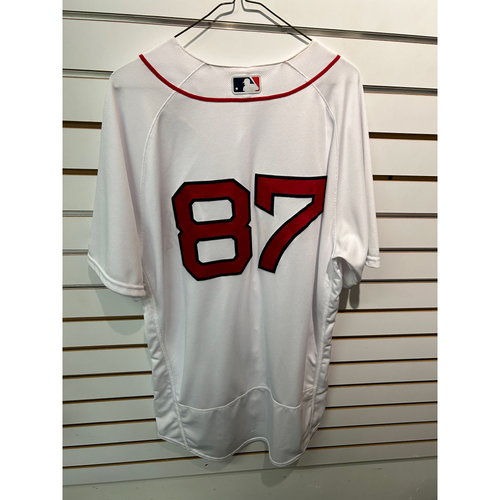#87 Team Issued Home Jersey, Size 46 | Red Sox Auctions