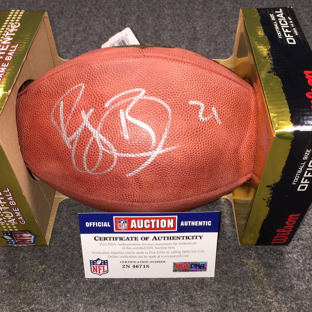 NFL Auction | Lions - Reggie Bush signed authentic football