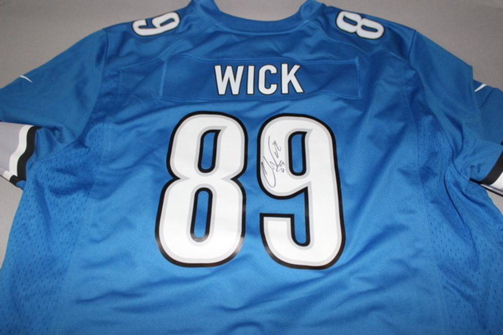 LIONS - COLE WICK SIGNED LIONS REPLICA JERSEY - SIZE XXL (SLIGHT SMUDGE ...