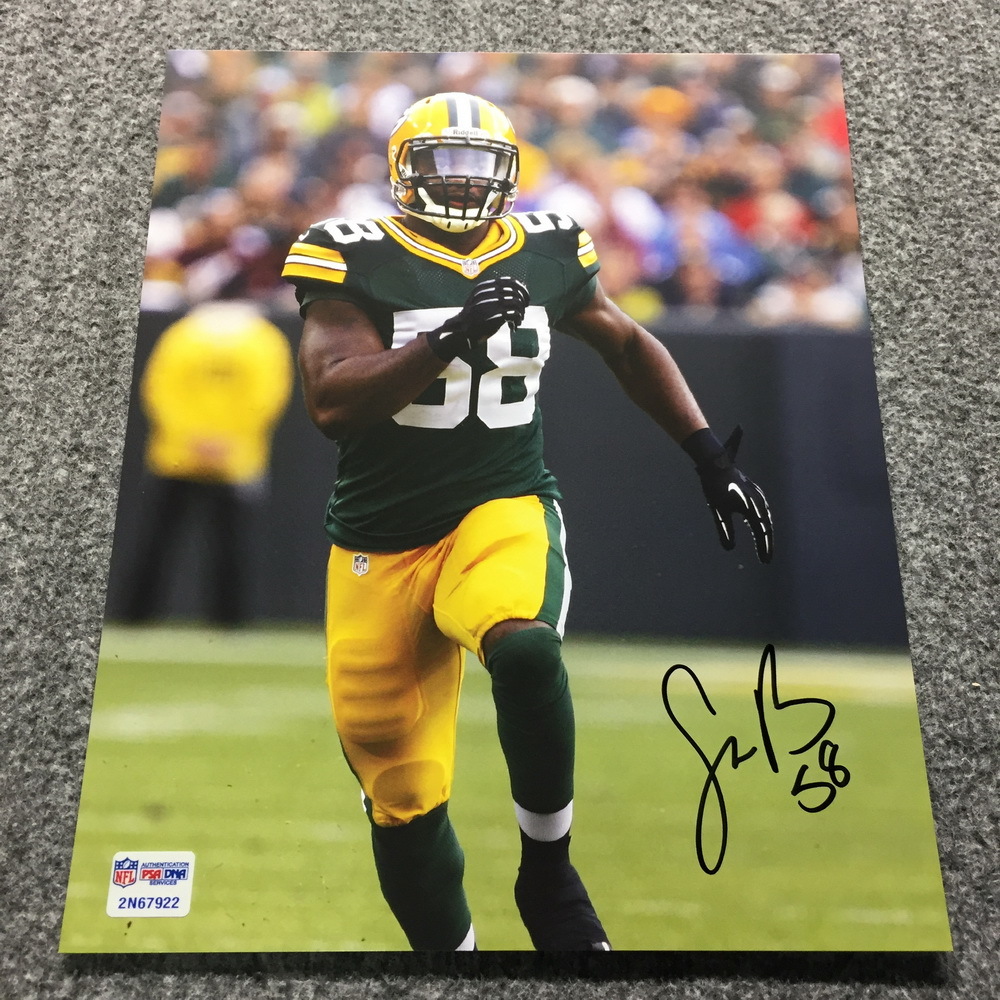 PCF - Packers Sam Barrington Signed Photo | The official auction site ...