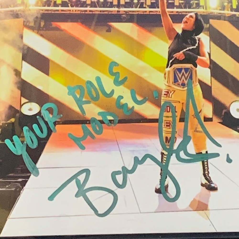 Bayley SIGNED 8x10 Photo Green Signature (#1 of 15) | WWE Auction