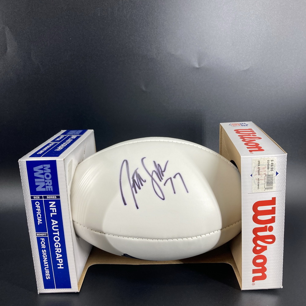 Patriots - Nate Solder Signed Panel Ball with Patriots Logo | The ...