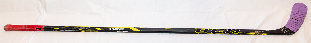 Autographed Jonathan Ericsson Hockey Fights Cancer Stick Used During ...