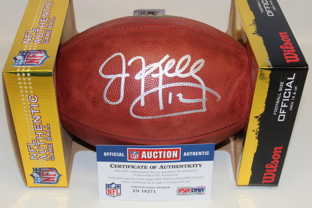 HOF - BILLS JIM KELLY SIGNED AUTHENTIC FOOTBALL | The official auction ...