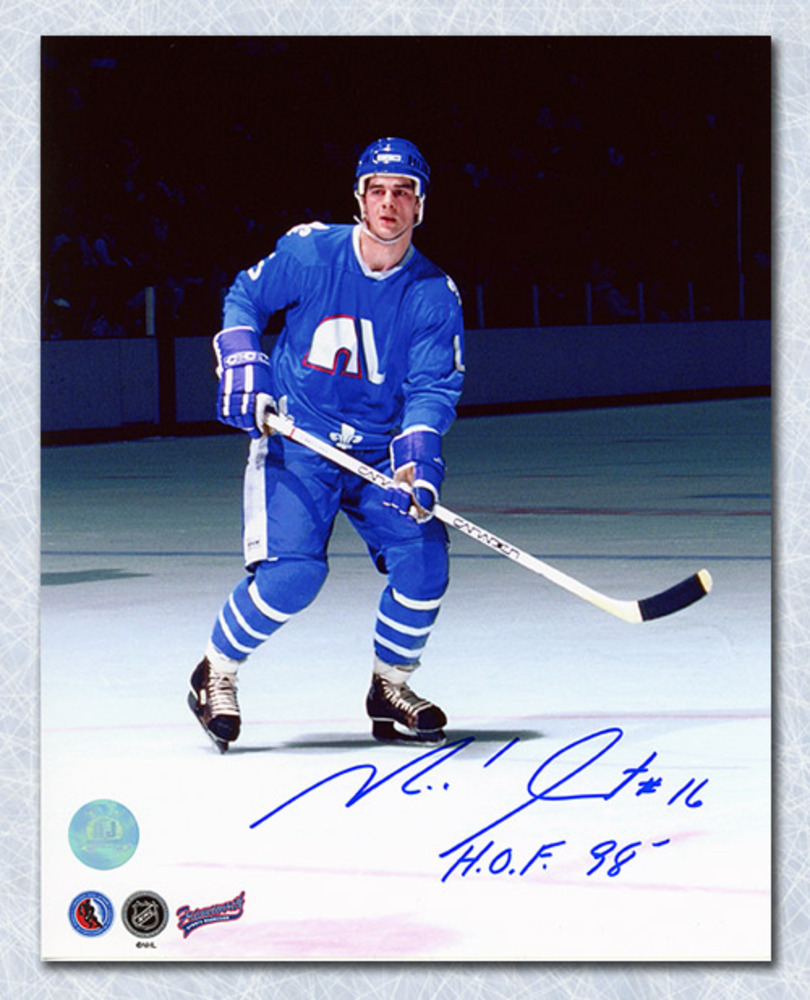 Michel Goulet Quebec Nordiques Autographed Rookie 8x10 Photo - NHL Auctions
