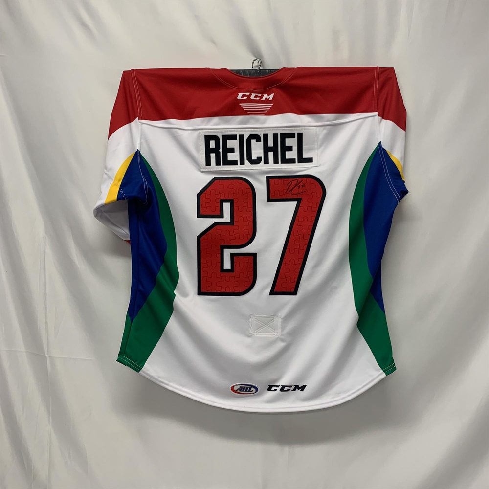 AHL Authentic - 2021-22 Rockford IceHogs Autism Awareness Night Jersey ...
