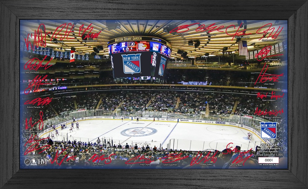 New York Rangers 2021-22 Signature Rink LE #1 - NHL Auctions
