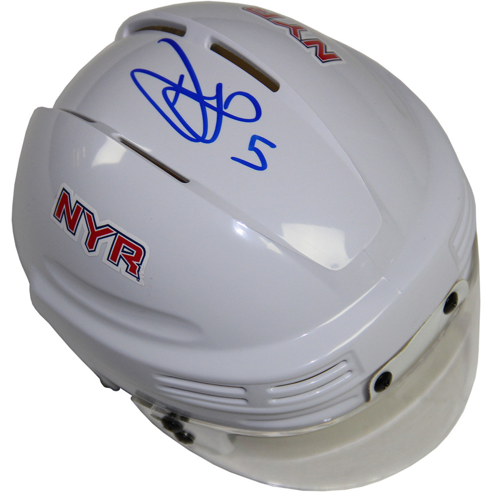 Dan Girardi Signed New York Rangers White Replica Mini Helmet - NHL ...