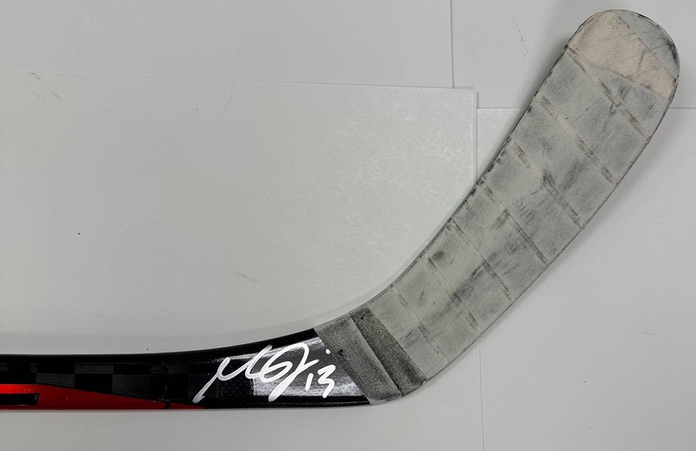 #13 Max Domi Game Used Stick - Autographed - Chicago Blackhawks - NHL ...