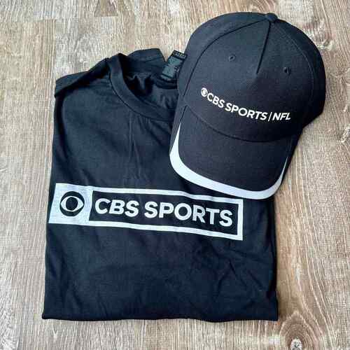 SPORTS OFFICIALS CARE: CBS Sports NFL Adjustable Hat and CBS Sports T ...