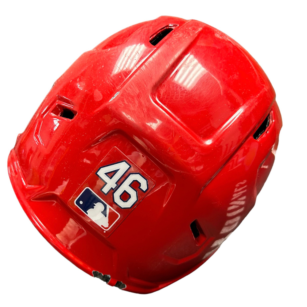 Paul Goldschmidt Autographed Game Used Red Batting Helmet (WSH @ STL ...