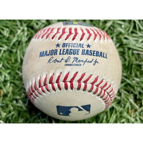 Game Used A.L. Wild Card Game 2 Baseball: Isaac Paredes double off Jose ...