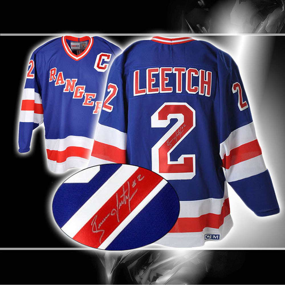 Brian Leetch New York Rangers Autographed Jersey - NHL Auctions