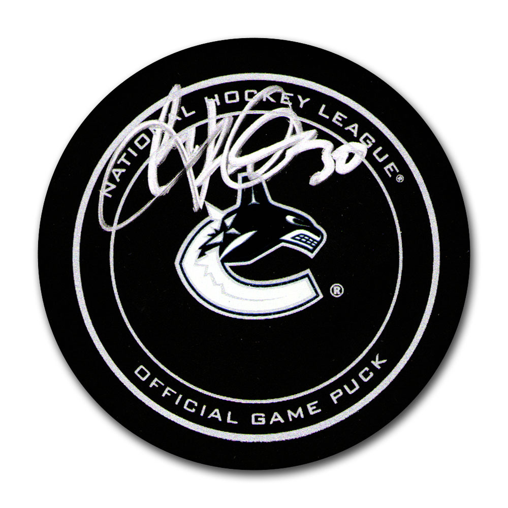 Ryan Miller Autographed Vancouver Canucks Official Game Puck - NHL Auctions