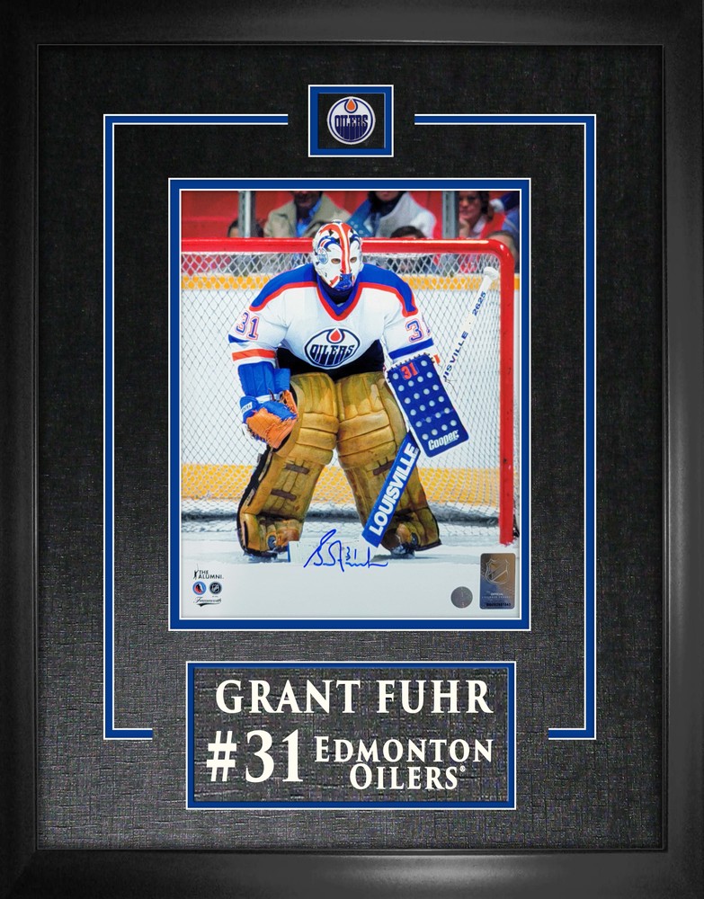 Grant Fuhr Signed Framed Edmonton Oilers 8x10 - NHL Auctions