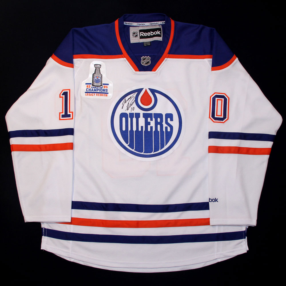 Jaroslav Pouzar #10 - Autographed 1984 Stanley Cup Champions 30 Year ...