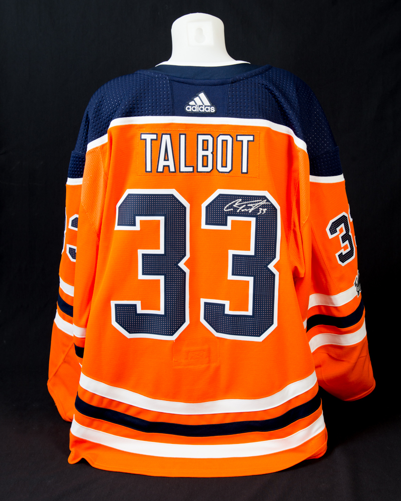 Cam Talbot #33 - Autographed 2017-18 Edmonton Oilers vs Pittsburgh ...
