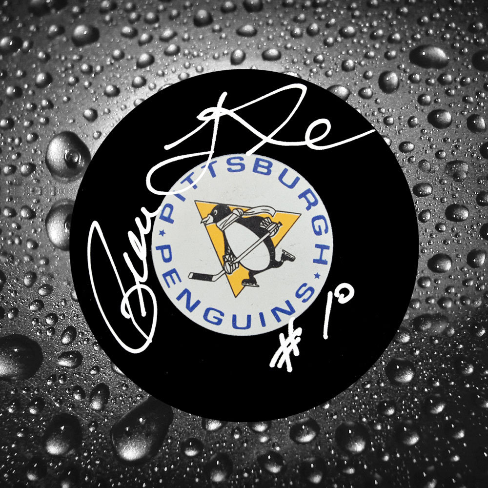 Pierre Larouche Pittsburgh Penguins Autographed Puck - NHL Auctions