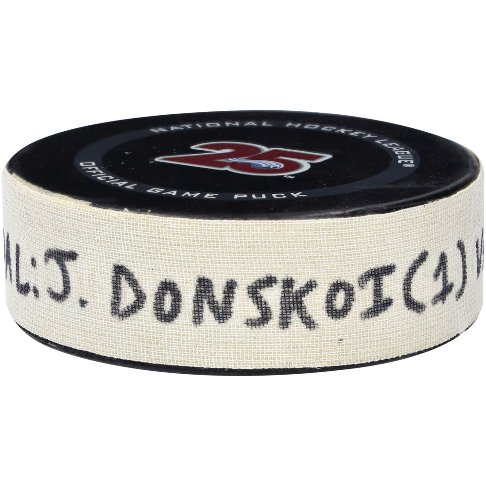 Joonas Donskoi Colorado Avalanche Game-Used Goal Puck from May 19, 2021 ...