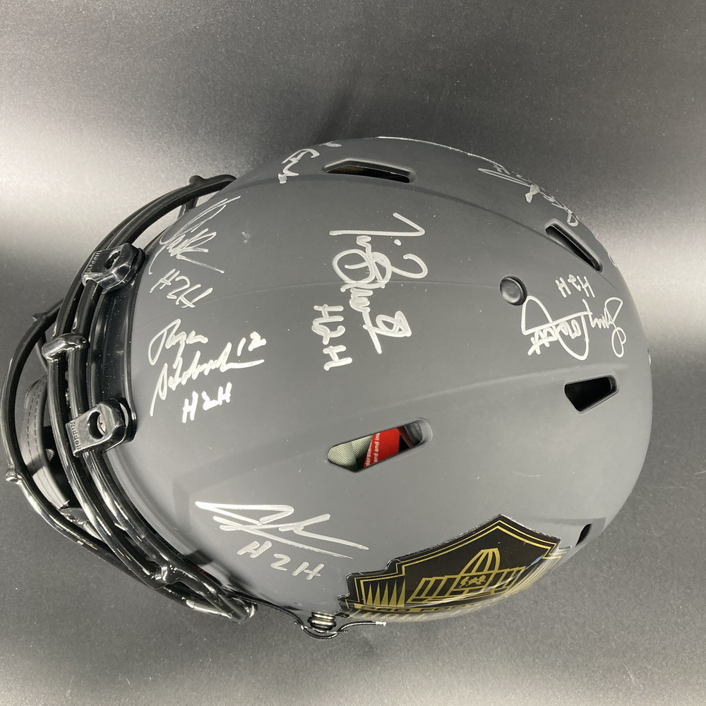 H2H - Multi-signed Eclipse HOF helmet signed by Barry Sanders, Charles ...