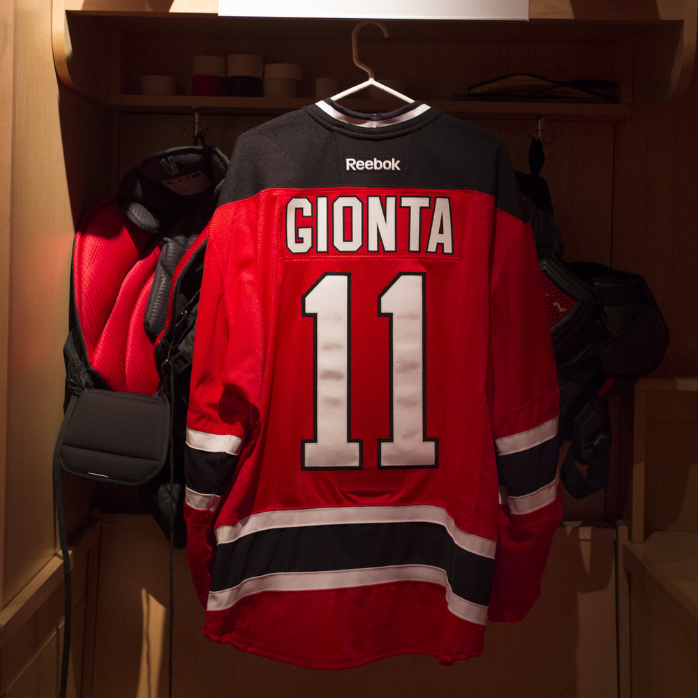 Stephen Gionta - Martin Brodeur Jersey Retirement Game - Game-worn ...