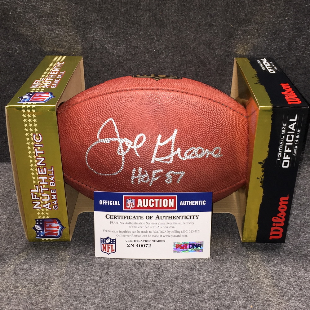 HOF - STEELERS JOE GREENE SIGNED AUTHENTIC FOOTBALL | The official ...