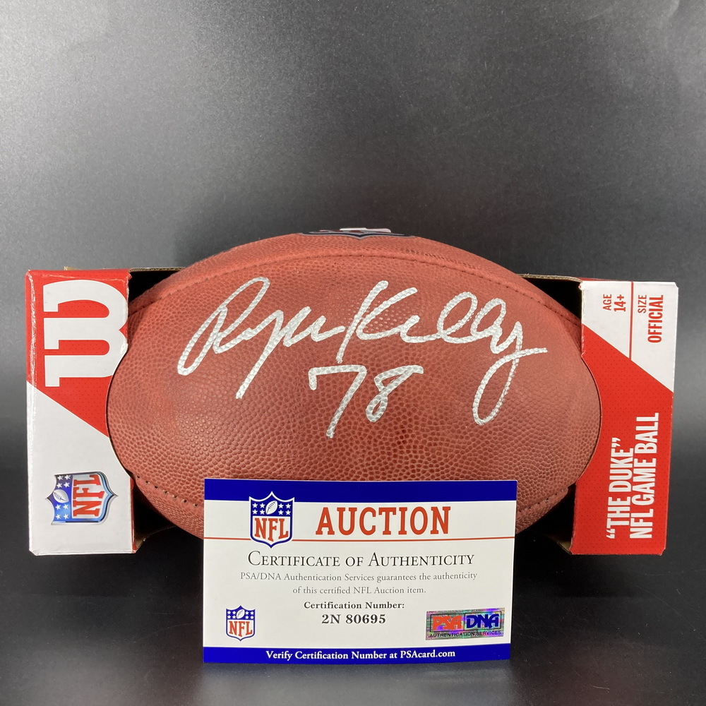NFL - Colts Ryan Kelly Signed Authentic Football | The official auction ...