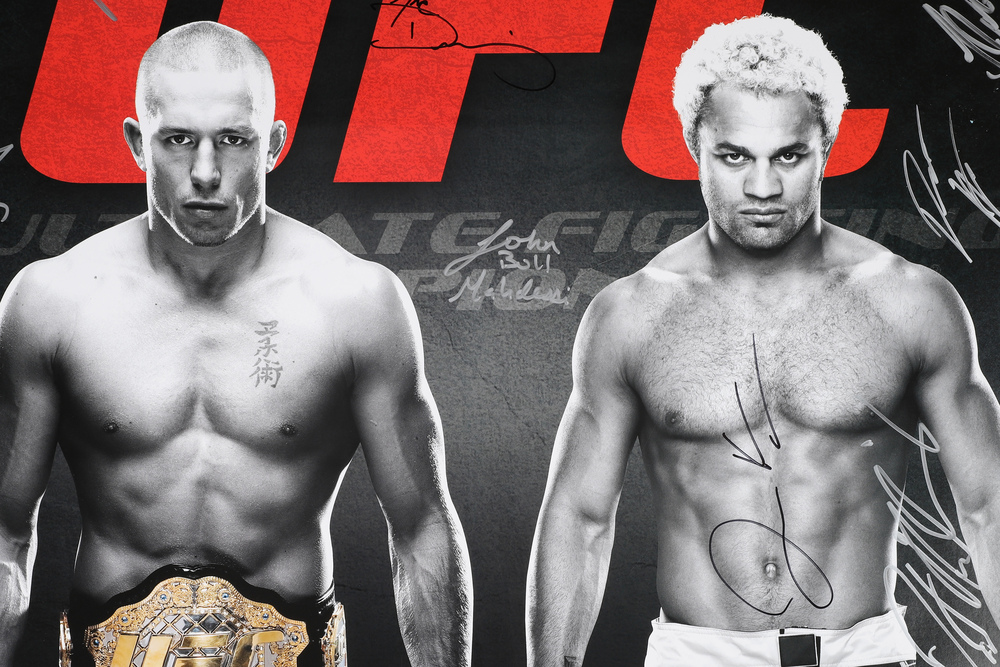 UFC 124: St. Pierre vs. Koscheck 2 Autographed Event Poster | UFC ...
