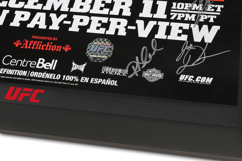 UFC 124: St. Pierre vs. Koscheck 2 Autographed Event Poster | UFC ...