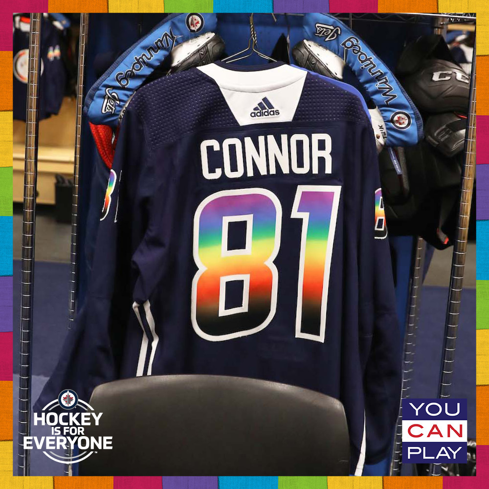 KYLE CONNOR Warm Up Worn You Can Play Jersey - Winnipeg Jets - NHL Auctions