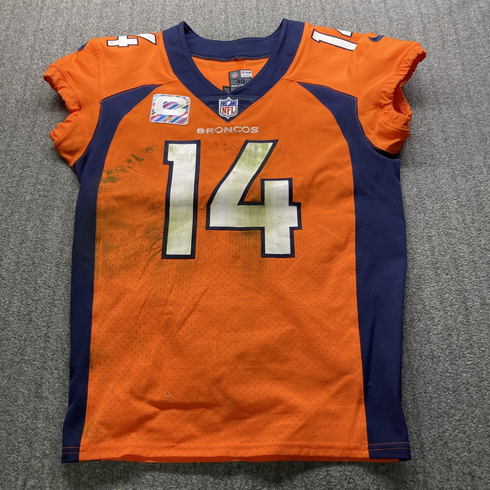 Crucial Catch - Broncos Courtland Sutton Game Used Jersey (10/3/21 ...