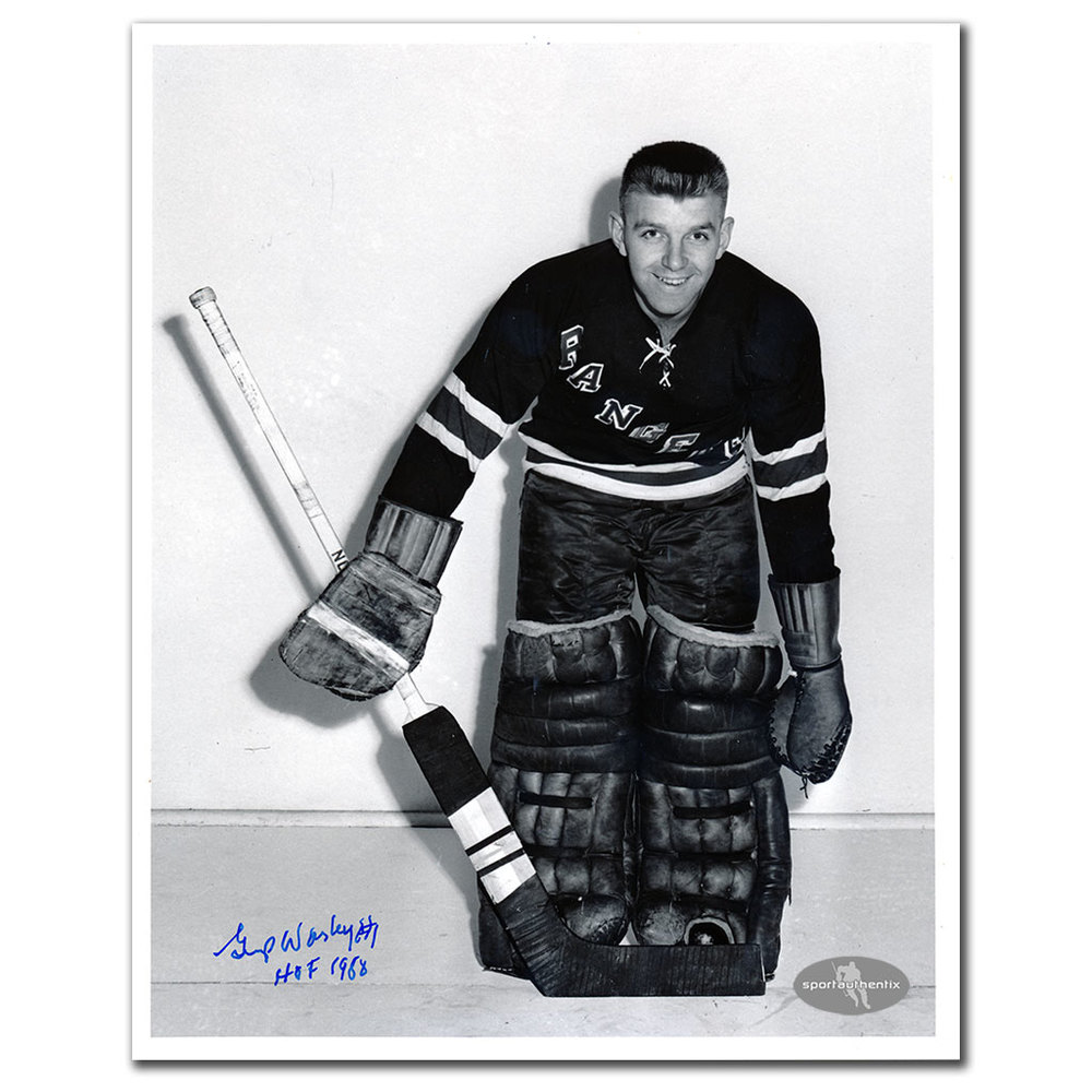 Gump Worsley New York Rangers Autographed 8x10 Photo - NHL Auctions