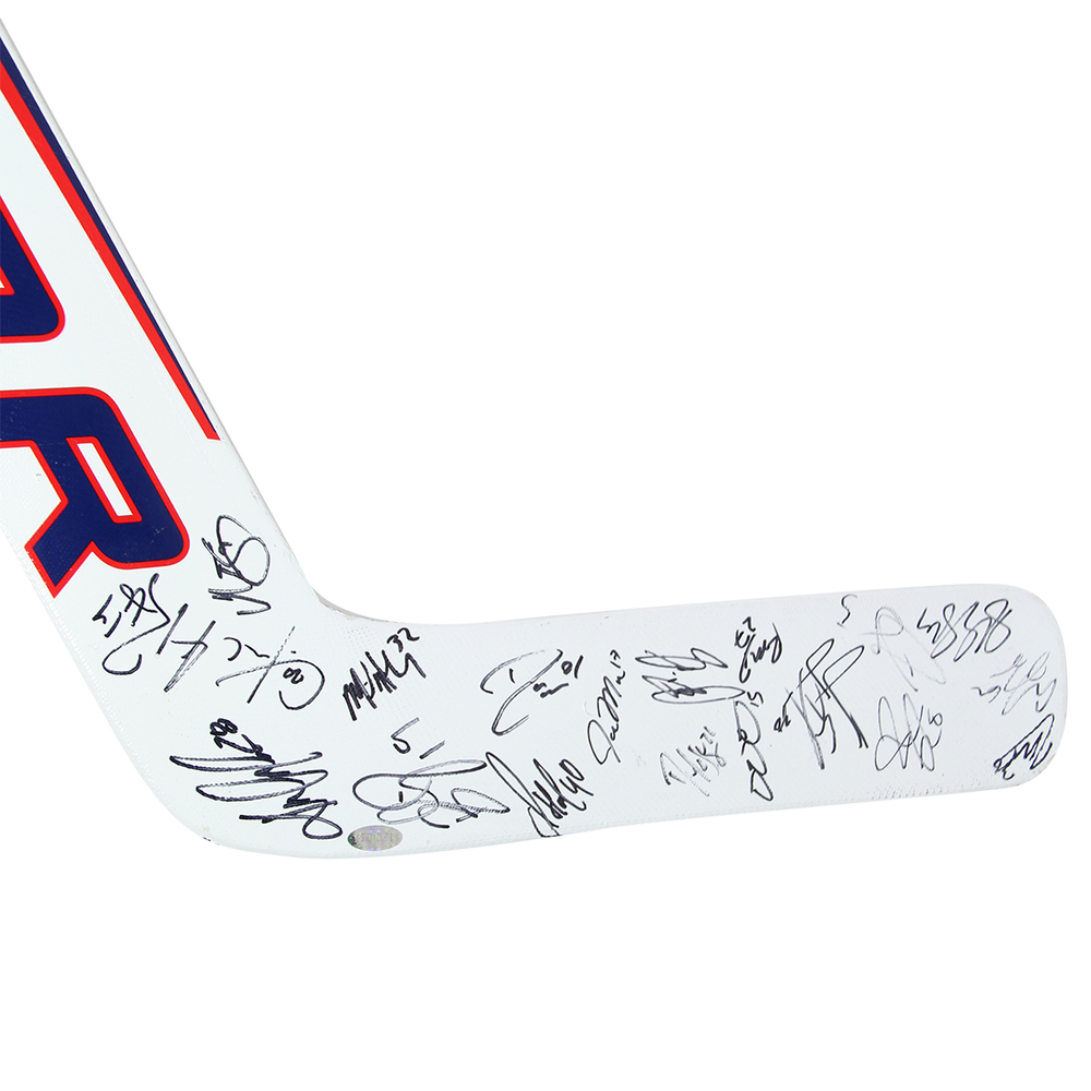 New York Rangers 2012-2013 Team Signed Henrik Lundqvist Game Model ...