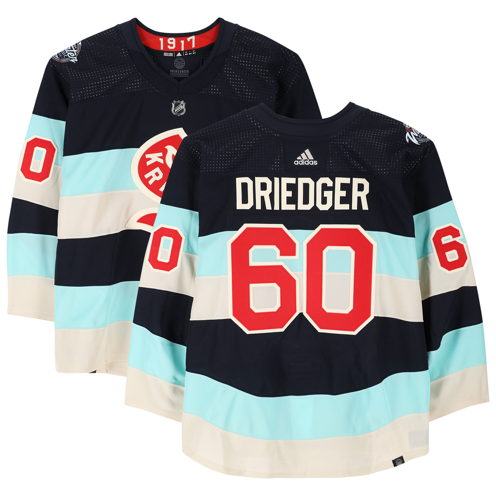 Chris Driedger Seattle Kraken Game-Used #60 Jersey vs. Vegas Golden ...