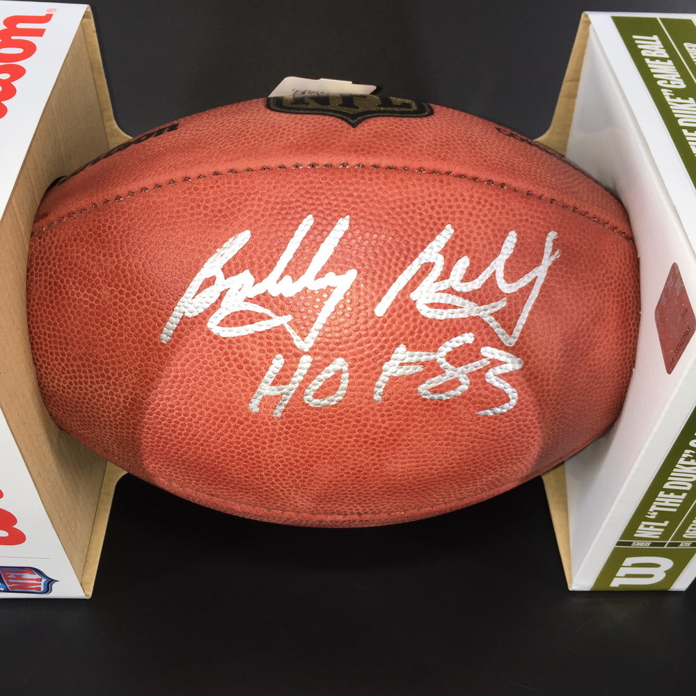 HOF - Chiefs Bobby Bell Signed Authentic Football | The official ...