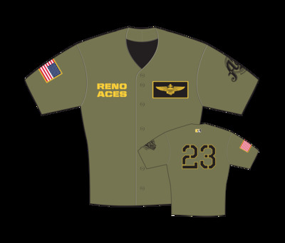 Military Appreciation Jersey #6 Signed - Size 42 | MiLB Auctions