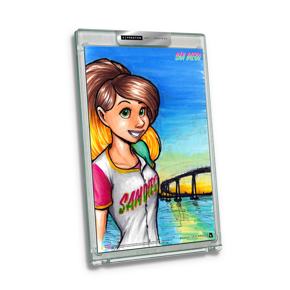WinS® Konni Mackenzie City Connect Padres Art Card Slab Limited Edition ...