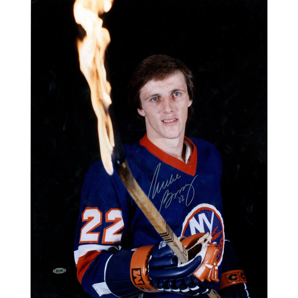 Mike Bossy New York Islanders Autographed 'Stick on Fire' 16x20 Photo ...