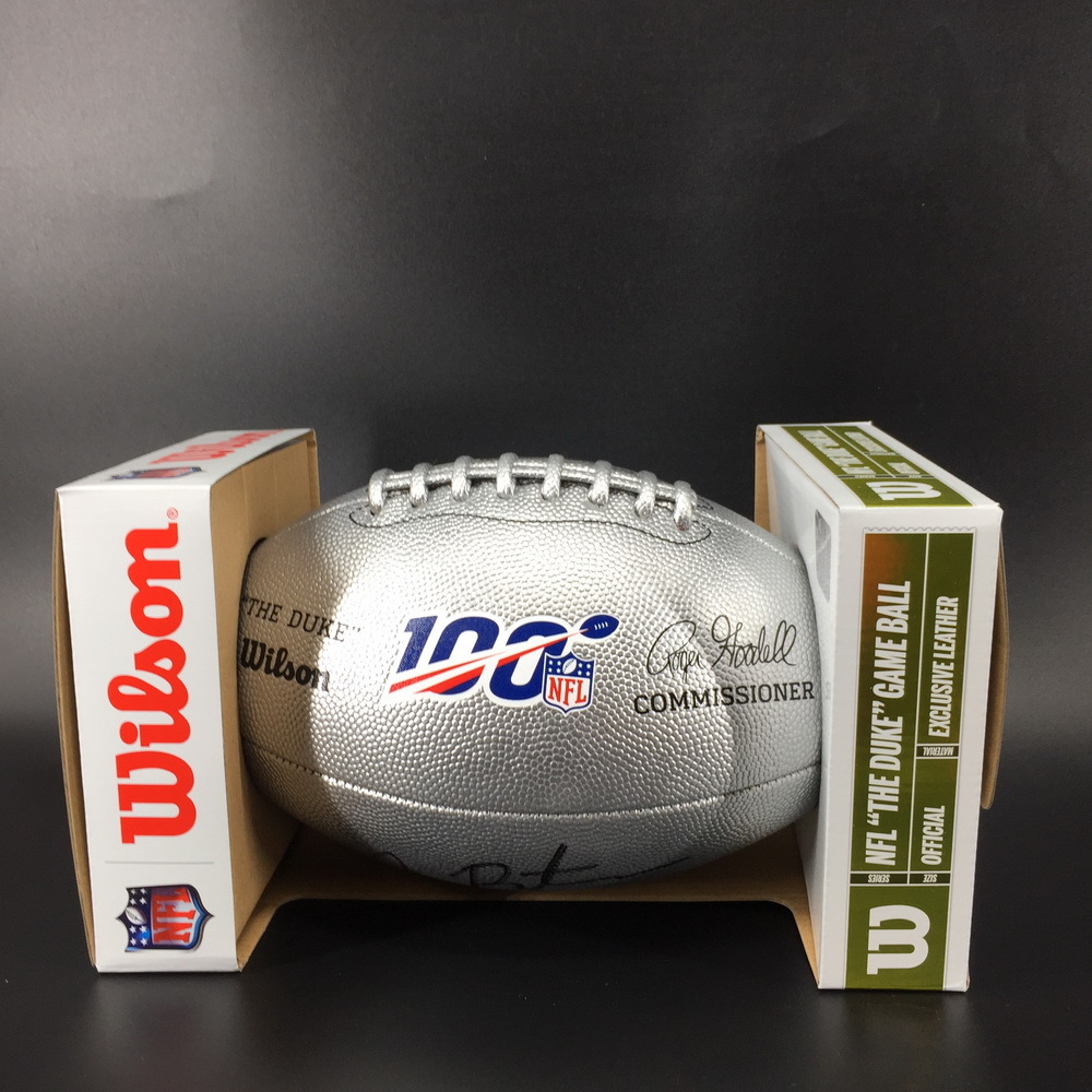 NFL - Browns Joel Bitonio Signed Silver 100 Seasons Commemorative ...