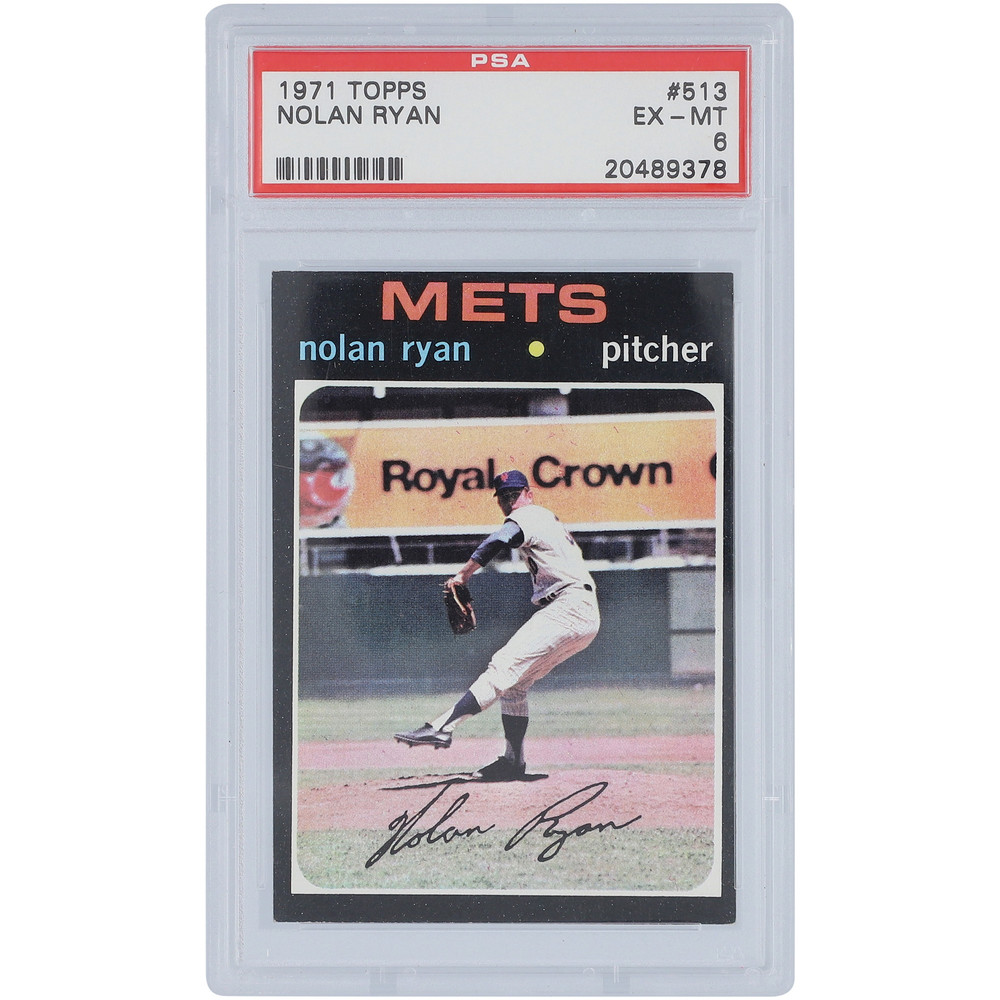 Nolan Ryan New York Mets 1971 Topps Series 2 #513 Card (PSA 6 ...