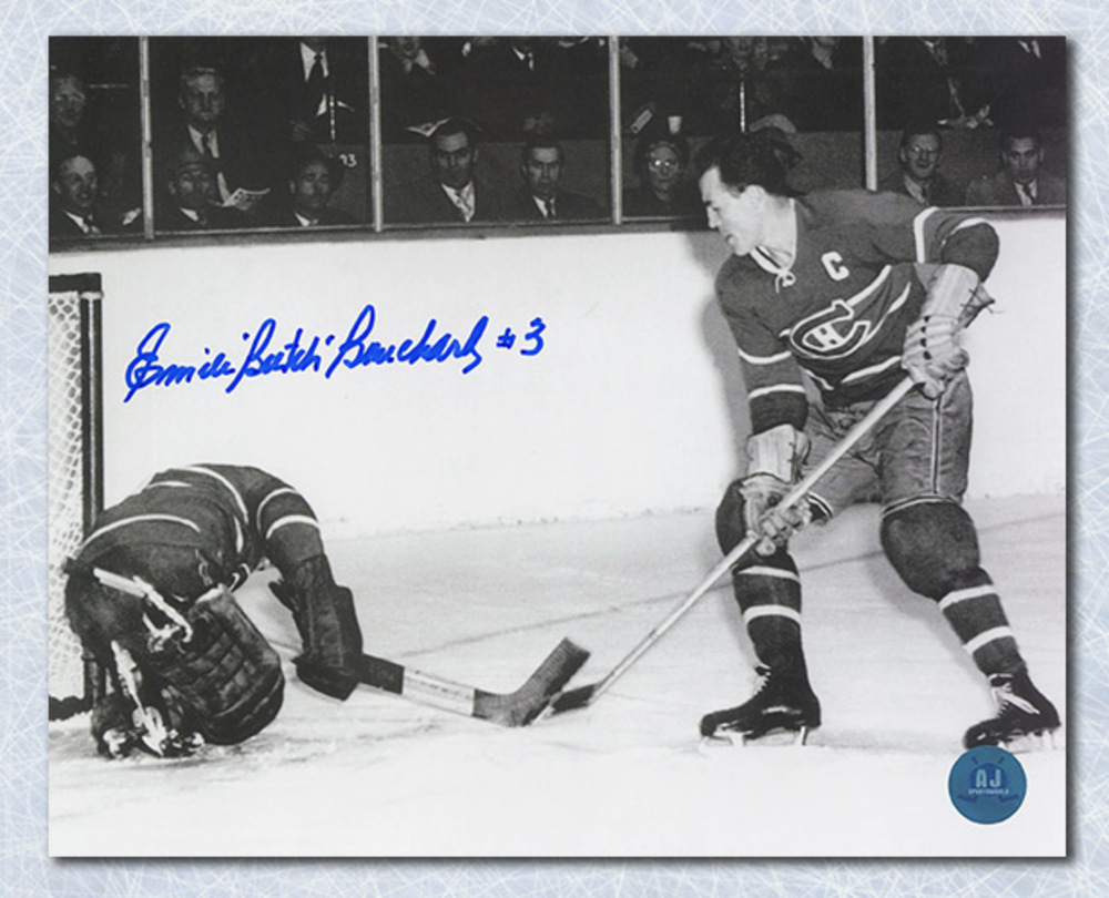 Butch Bouchard Montreal Canadiens Autographed Action 8x10 Photo - NHL ...