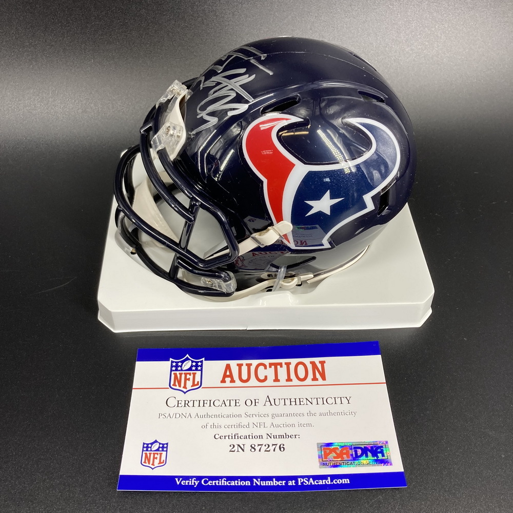Legends - Texans JJ Watt Signed Mini Helmet | The official auction site ...