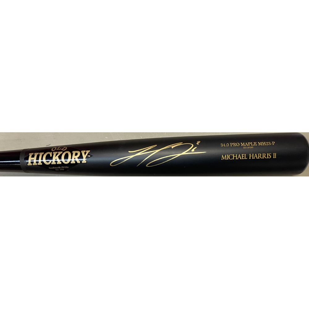 Michael Harris II Autographed Old Hickory Game Model Bat | MLB Auctions