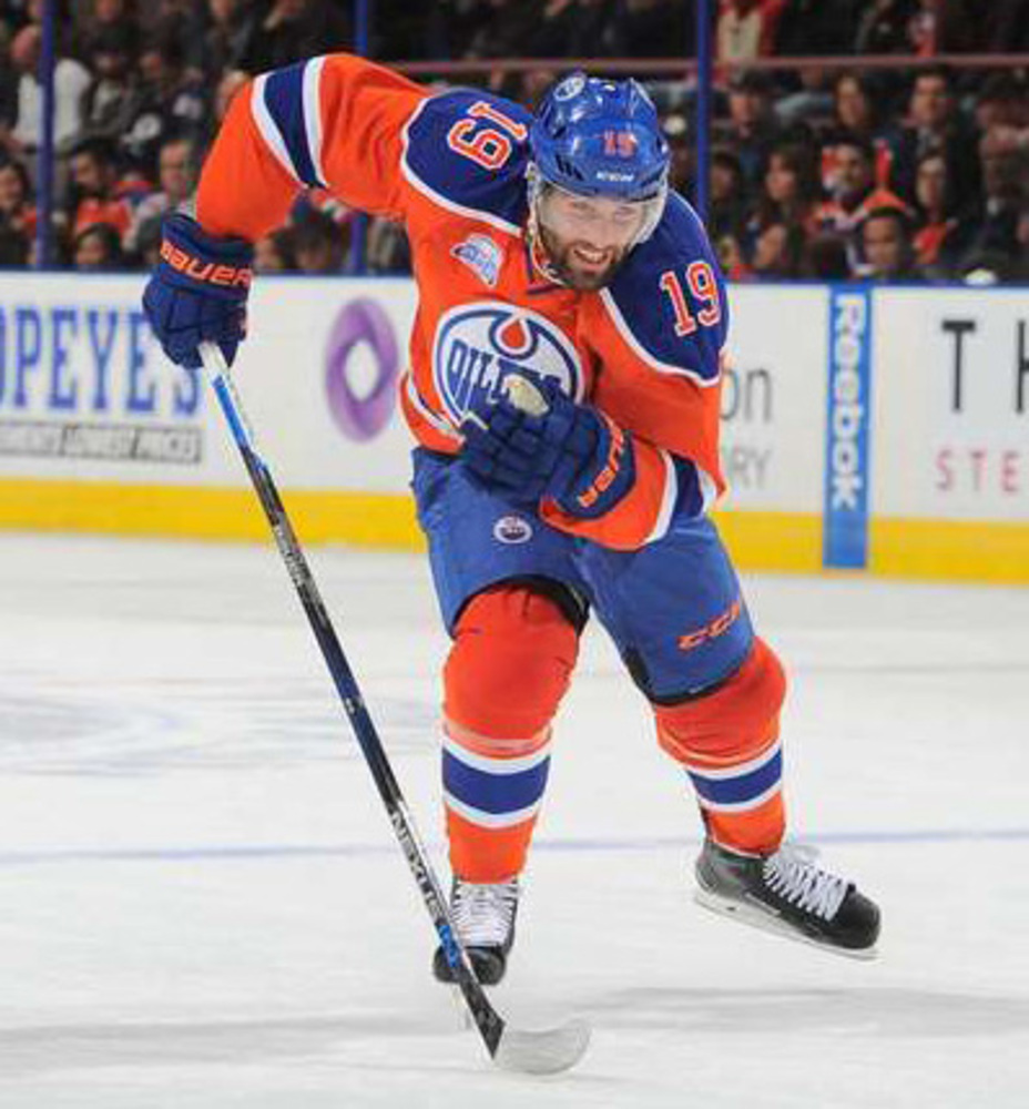 Patrick Maroon #19 - Autographed 2016-17 Edmonton Oilers Game Used ...